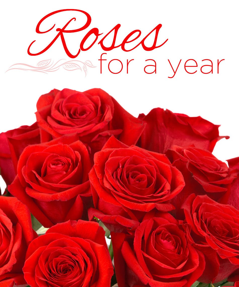 Roses for a Year- Roses - Bagoy's Florist & Home - Anchorage Alaska